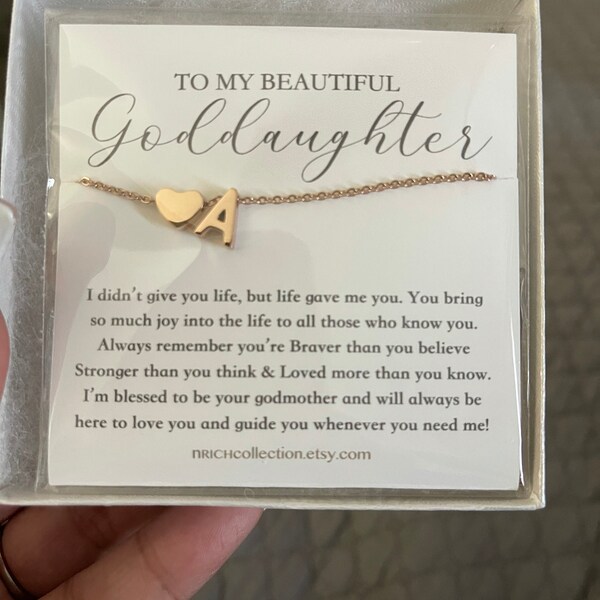 Goddaughter Gifts From Godmother Goddaughter Necklace Goddaughter ...