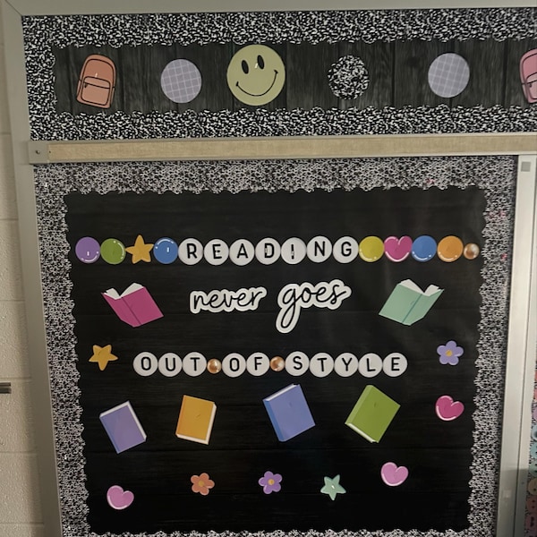 Rainbow Classroom Bulletin Board Quote: Precut Cardstock Letters - Etsy