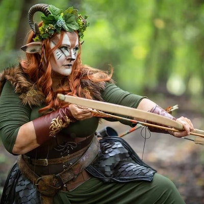 Satyr Faun Gelfling Fairy Elf Cosplay LARP Halloween Latex Pointed Ears ...