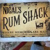 Rum Bar Tin Sign, Personalised Rum Shack Gift, Metal Rusty Look Printed ...