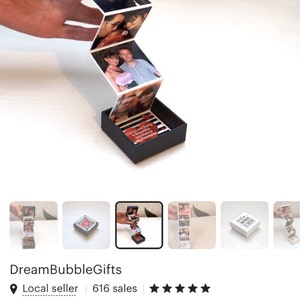 Personalised Photo Pull up Gift Box for Birthday Anniversary - Etsy