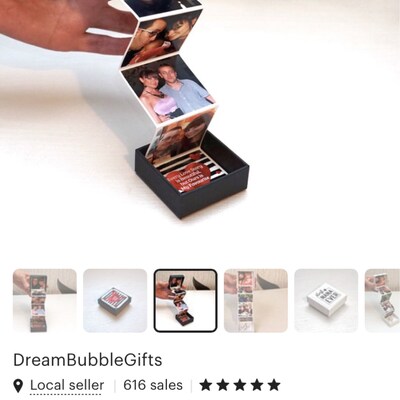 Personalised Photo Pull up Gift Box for Him or Her, Boyfriend ...