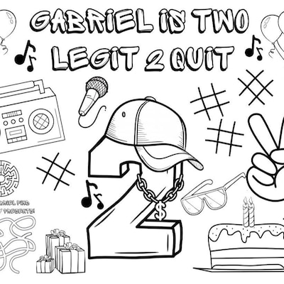 Customizable Art Party Birthday Printable Coloring Page, Art Party ...