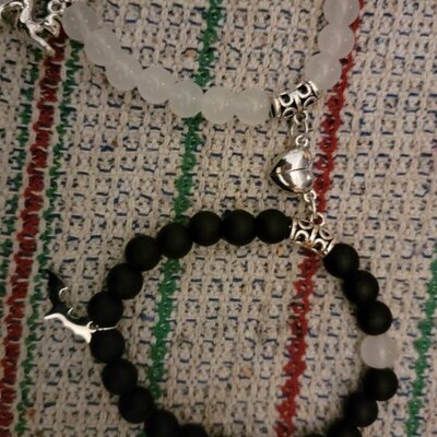 Corpse Bride Set of Two Matching Couple Bracelets, Victor and Emily ...