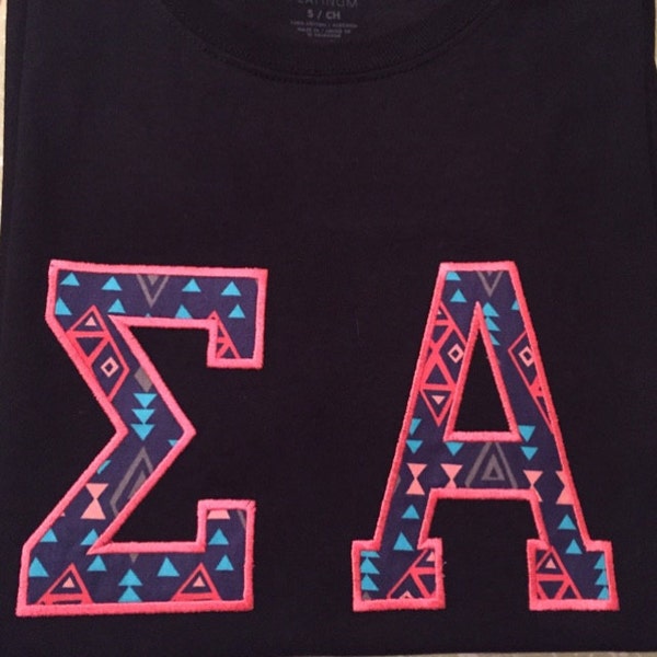 Greek Varsity Collegiate Applique Machine Embroidery Font Alphabet - 4 ...