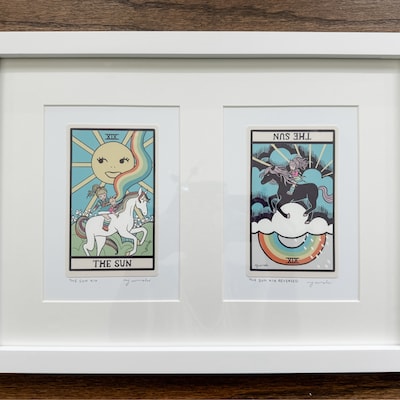 Justice XI Tarot Card Art 5x7 Art Print, Hand-cut and Mounted Card - Etsy