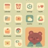 Cute Retro Hand Drawn Ios & Android App Icons Home Screen Set Widgets ...