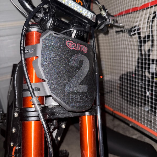 Universal E-bike Custom Number Plate AND Custom Decal for Surron, Super ...