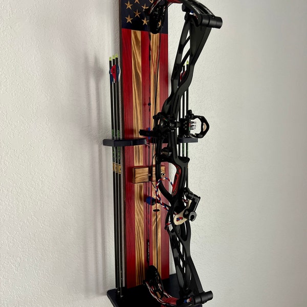 Old Glory Carved Compound Bow Rack for the Patriotic Archer - Etsy
