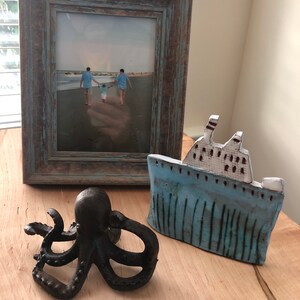 Ceramic Ship-miniature Boat-model Ship-nautical Decor-ocean Decor ...