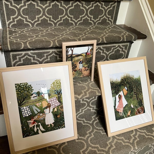 Early Riser - 8x8 Reproduction of My Original Gouache Painting - Etsy