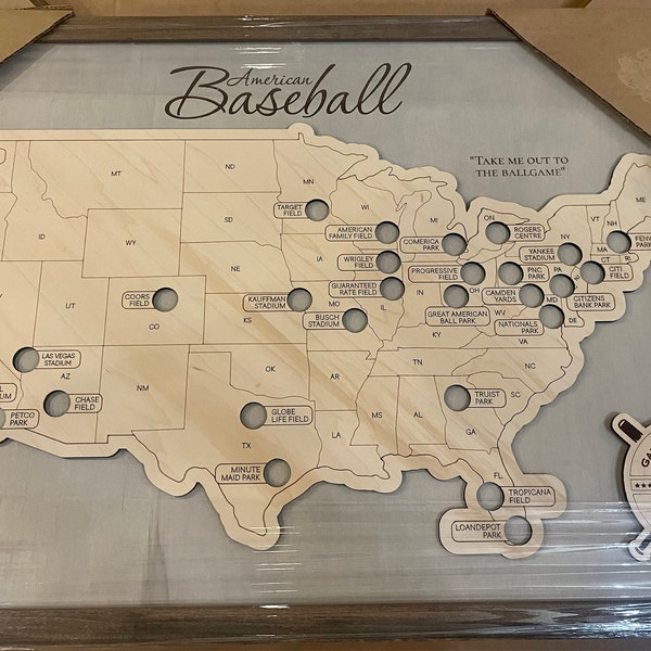 Baseball Stadium Map, Baseball Map, Pro Baseball Stadium Tracker ...