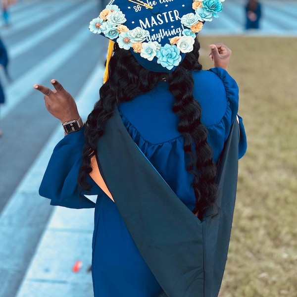 Custom Graduation Cap Iron on Transfer, Graduation Cap Decal, Custom ...