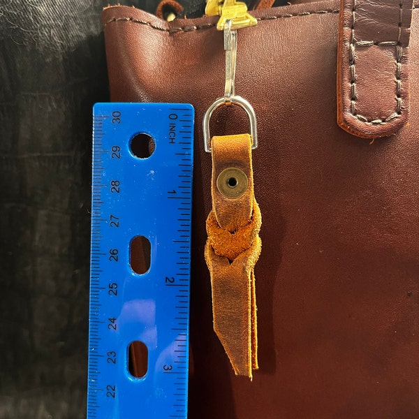 Leather Zipper Pull, Zipper Pull With 12 Gauge Rivet,purse Zipper Pull ...