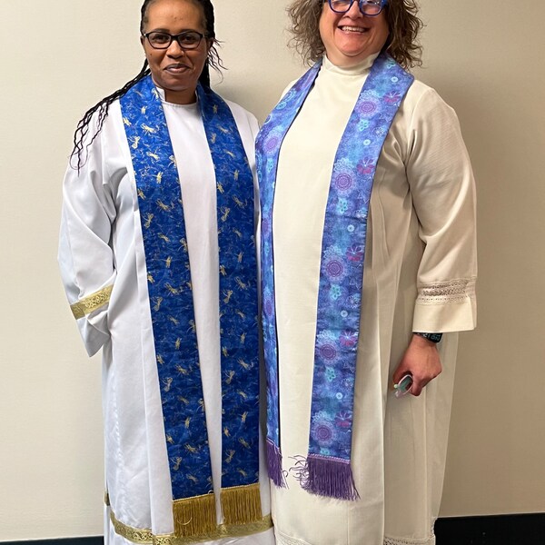 Clergy Stole for Creation Copper Forest Clergy Green Stole - Etsy