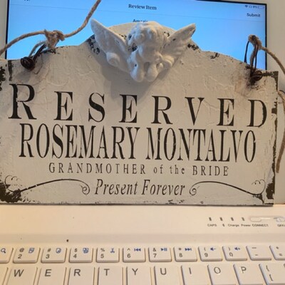 In Loving Memory Sign Reserved Sign Rustic Wedding Chair - Etsy