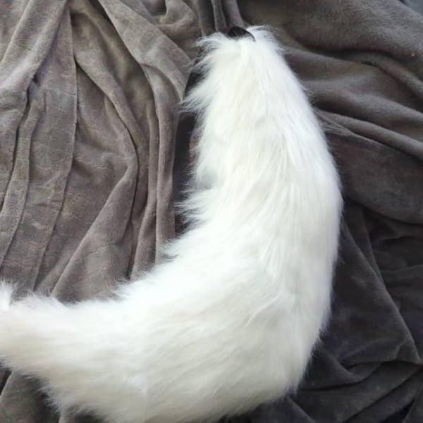 Handmade Fox Ears Tail Set Furry Faux Fur Animal Ears Hairband, Cute ...