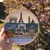 Paris 2, France. Hand Embroidery Pattern PDF. Embroidery Hoop Art. DIY ...