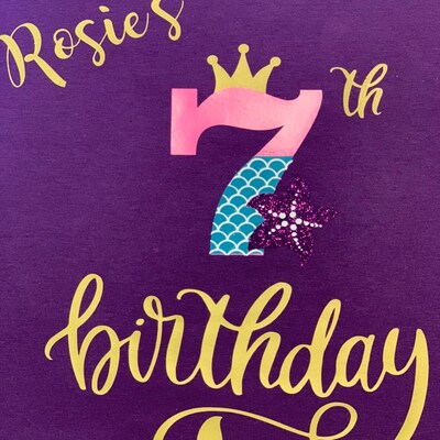 Mermaid Tail Number 7 SVG Dxf ,mermaid SVG Silhouette and Cricut Cut ...