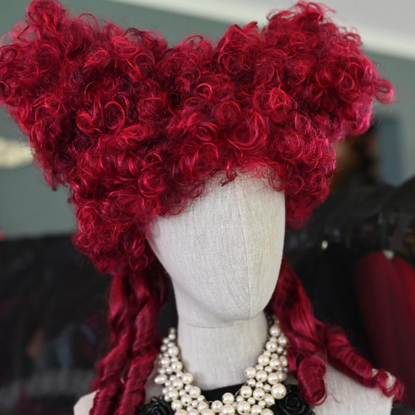 2 Venetian Masks Colombina Full Face, in Papier-mâché With White Base ...