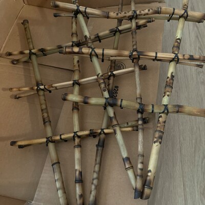 Action Mobile Kinetic Art Sculpture of Natural Bamboo Made - Etsy