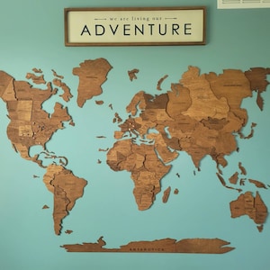 World Map Push Pin Wall Art, Travel Map Flag Push Pins, Flags Push Pins ...