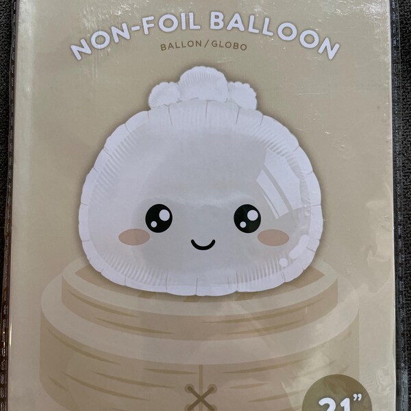 21" Dumpling Bao Bun Jumbo Balloon | Little Dumpling Baby Shower Party ...