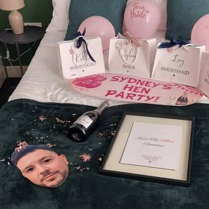 Kiss the Miss Goodbye, Hen Do Keepsake, Hens Night Supplies, Hens Night ...