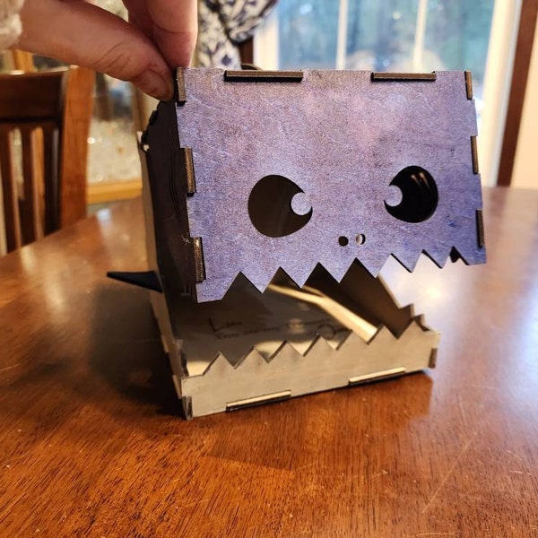 Shark Box 3mm, 3.175mm, 4mm, 5mm. Laser Cut Files SVG, DXF, CDR Digital ...