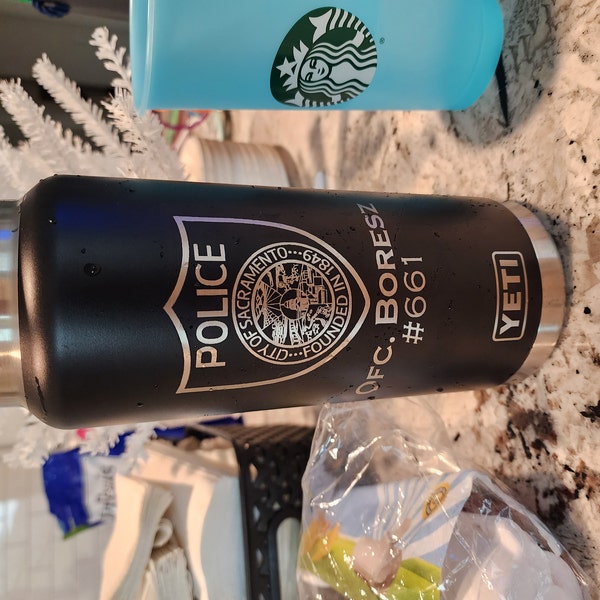 Law Enforcement Engraved Yeti, Police Officer Cup, Custom Engraved ...