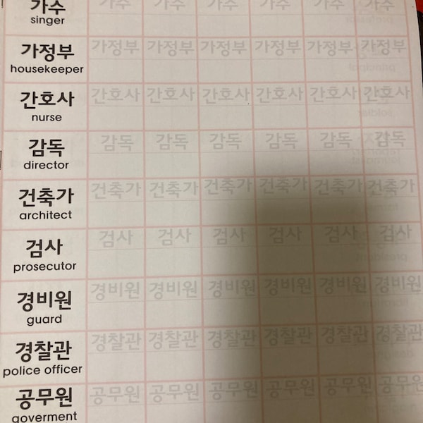 Korean Alphabet | Hangul | Printable | Korean Flash Cards | Vegetables ...