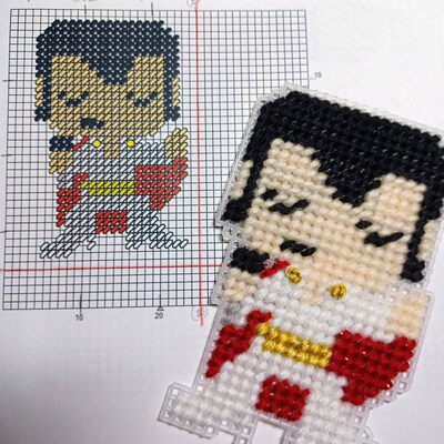 ELVIS PATTERN for Plastic Canvas Tissue Box Topper Digital PDF - Etsy