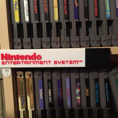 Nintendo Entertainment System Logo Fridge Magnet/shelf Display Retro ...
