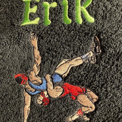 Wrestlers Machine Embroidery Design - Etsy