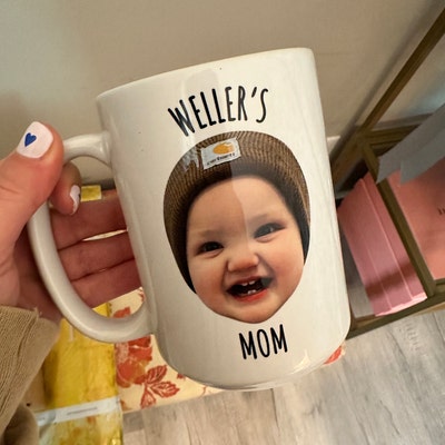 Custom Baby Photo Mug, Customized Photo Mug, Face Mug, Custom Photo Mug ...