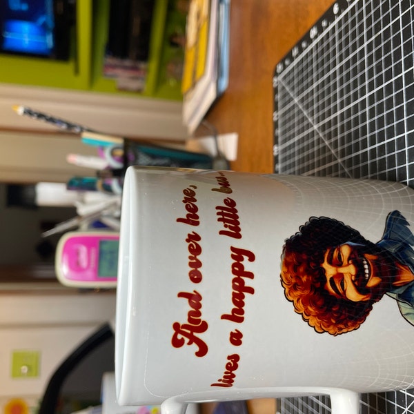 Bob Ross Artist Portrait Classroom Poster - Digital PDF and PNG, Bob ...