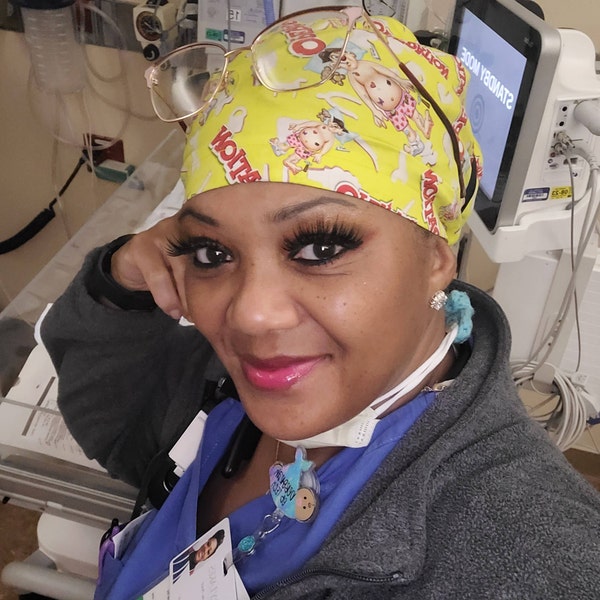 Women's Surgical Cap, Scrub Hat, Chemo Cap, NFL Atlanta Falcons - Etsy