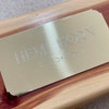 Fancy Gold Engraved Plate - Metal Name Sign - Picture Frame Plate ...