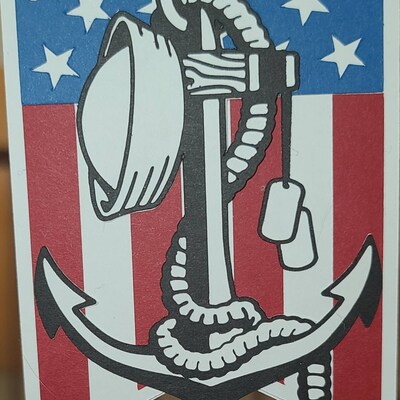 Sailor Navy Memorial SVG in Loving Memory Sympathy Military Memorial ...