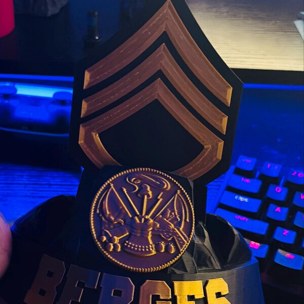 US Army 3D Printed Rank Insignia - 2 Styles - Etsy