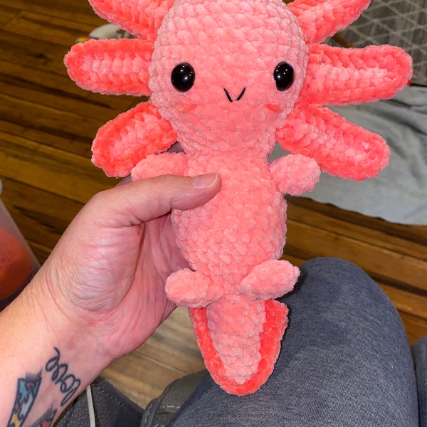 PATTERN: Plush Annie the Axolotl Pattern - Amigurumi Chunky Axolotl ...