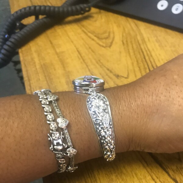 1 Set of Ginger Snap Bracelet for With 5pcs 18mm Random Interchangeable ...