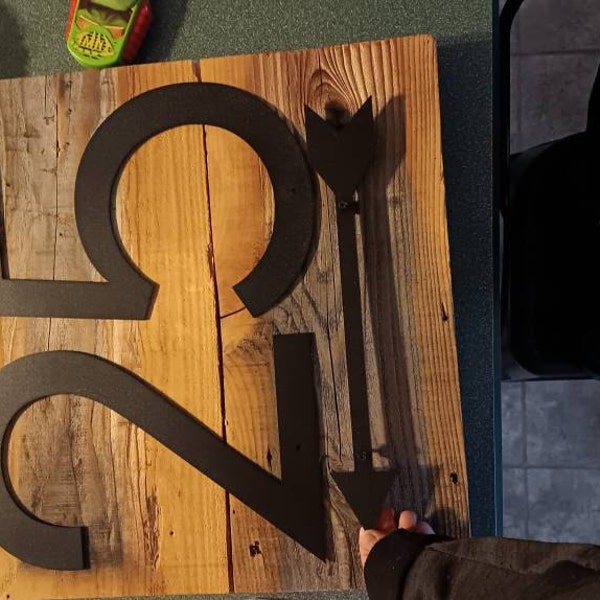 Extra Large Metal Address Numbers | up to 36" Inch Individual Numbers ...