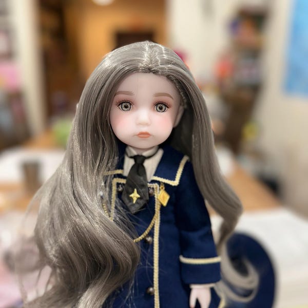 Custom Doll Wig for Minifee 1/4 BJD Dolls- "tan Caps" 6-7" Head Size of Bjd, Msd, ,fairyland ...
