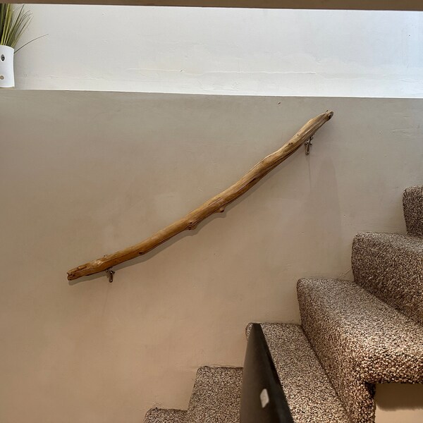 Rustic Driftwood Stair Rail - Branch Handrail 2-16ft - Nature-inspired ...