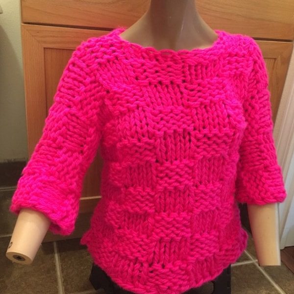 Big Little Crop Top Knitting Pattern - Knitted Top, Crop Top Knitting ...