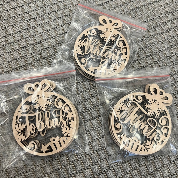 Custom Christmas Baubles With Name, CHRISTMAS Gift Tags, Christmas ...