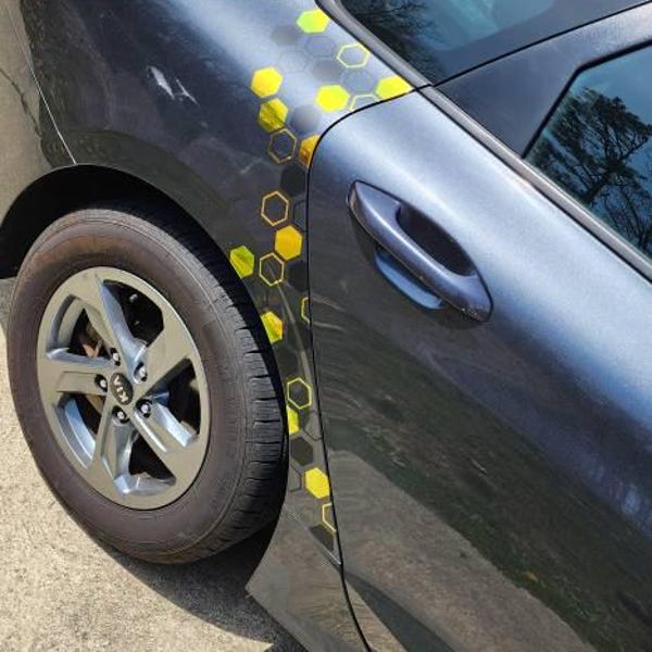 Hexagon / Honeycomb JDM Car Decal Sticker 2 Inch / Hex Side Vehicle ...