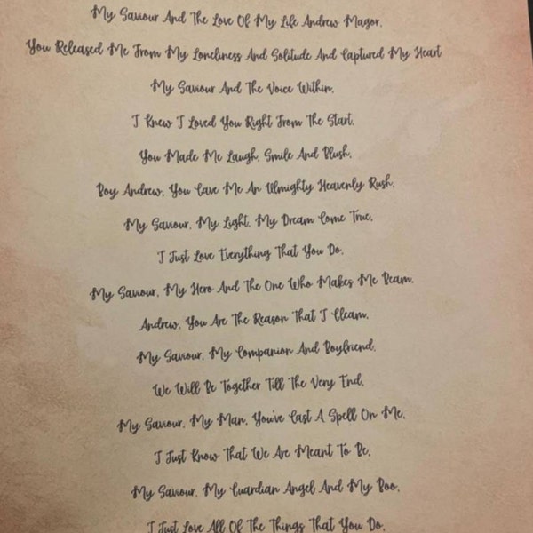 Wax Seal Letter, Scroll Letter, Handmade Love Letter, Custom Wedding ...