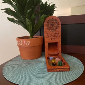 Personalized Engraved Wood Dungeon Master Screen With Custom Side ...